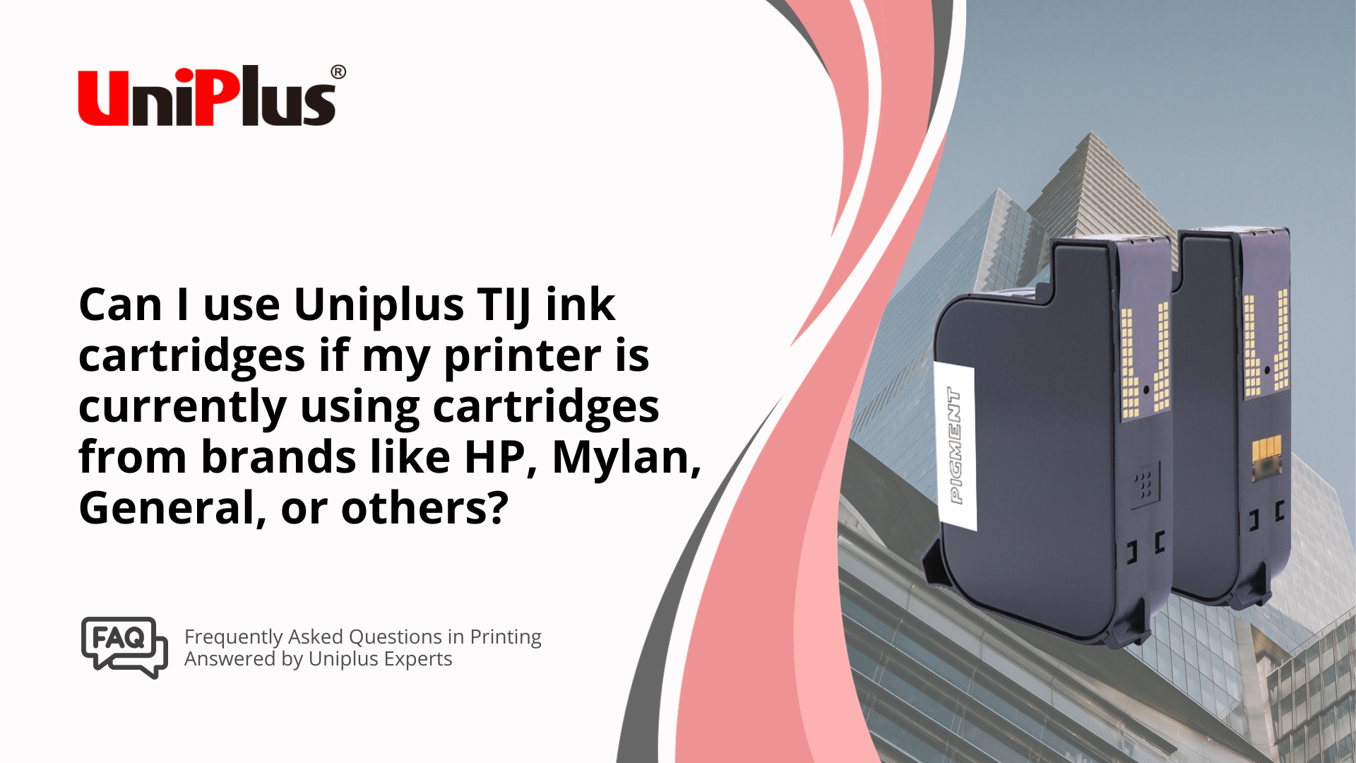 Are Uniplus TIJ ink cartridges compatible with other brands of inkjet ...